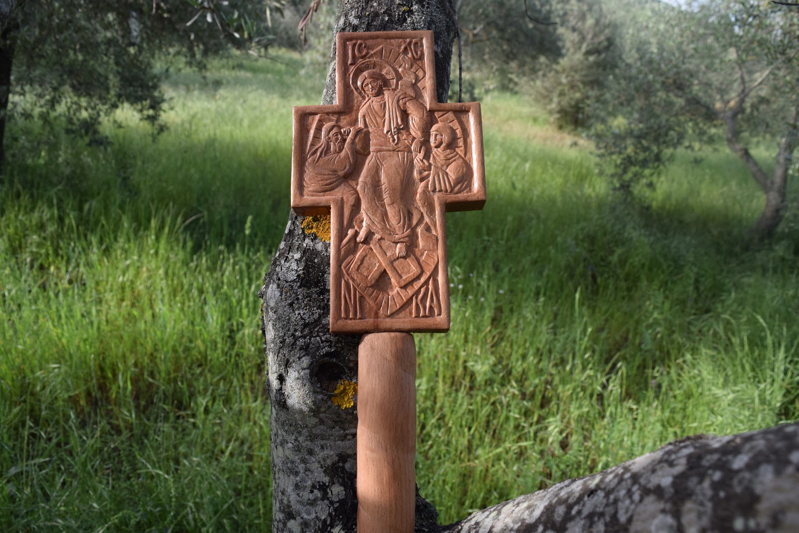 ΞΥΛΟΓΛΥΠΤΙΚΗ WOOD CARVING резьба по дереву : Ξυλόγλυπτος σταυρός ευλογίας.