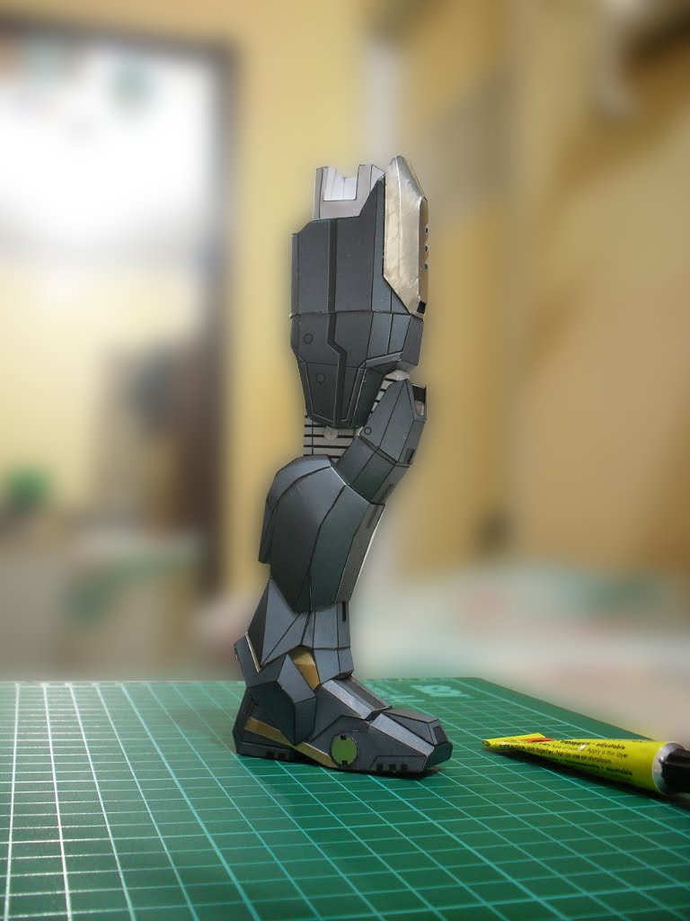 Paper Model Iron Man War Machine by Julius Perdana - byu Paper Model
