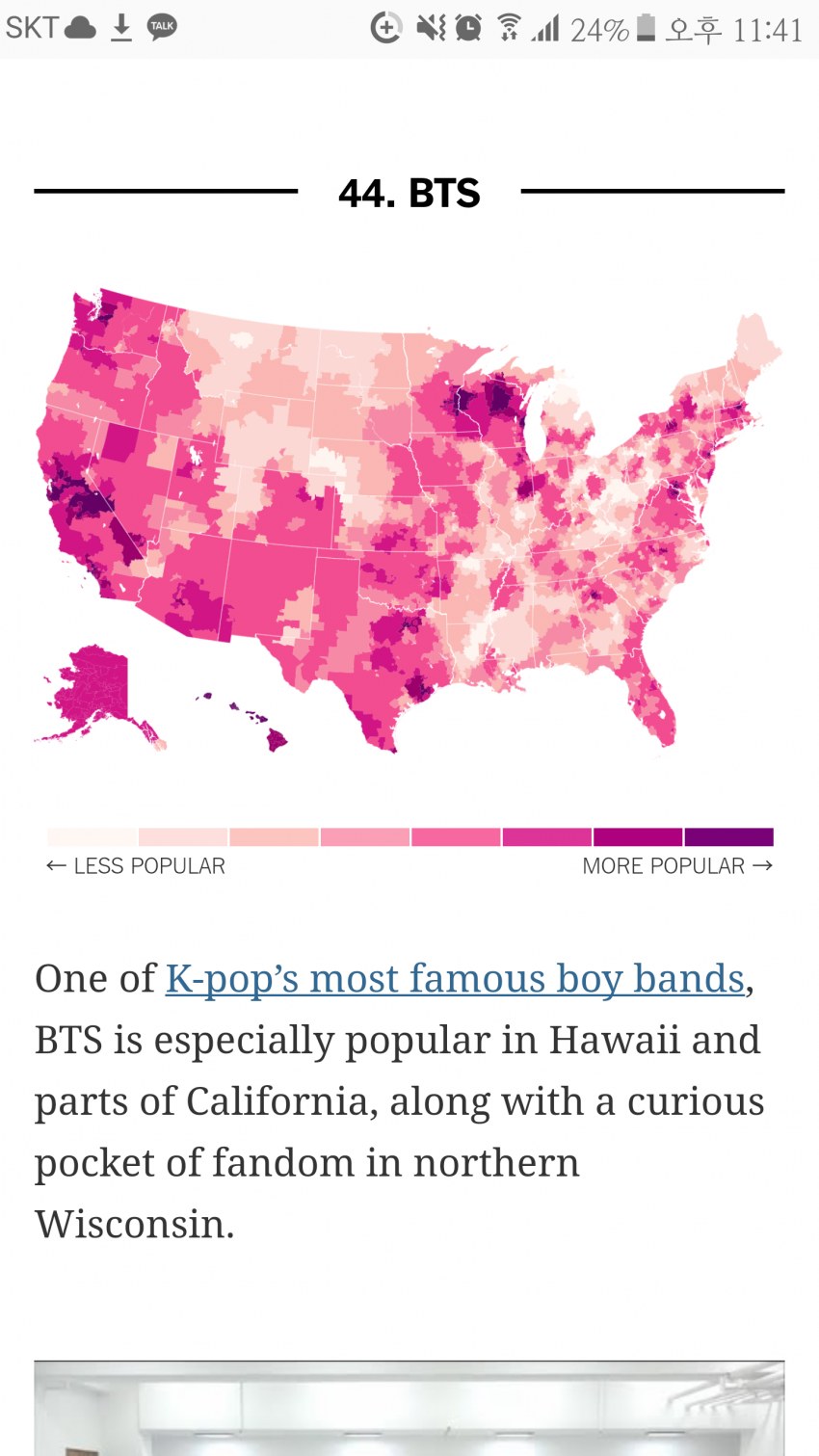 New York Times chooses BTS as #44 artist that Americans like - K-POP, K ...