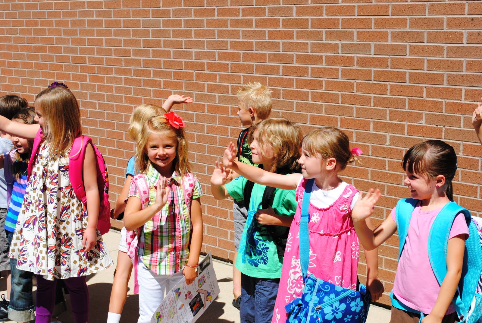 Kelsey & Rylee: First day of Kindergarten!!