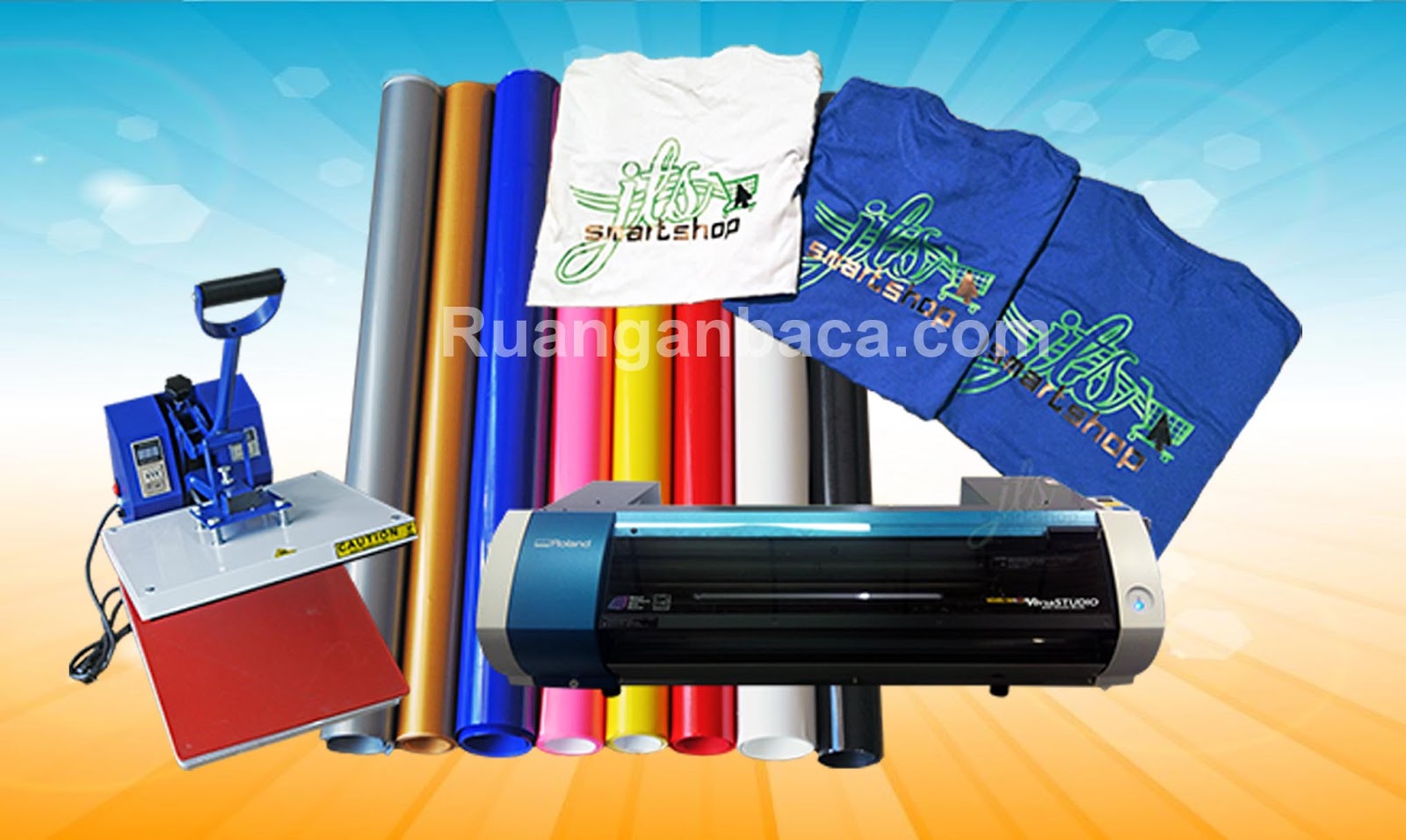 Alat yang digunakan dalam sablon digital - ruanganbaca.com