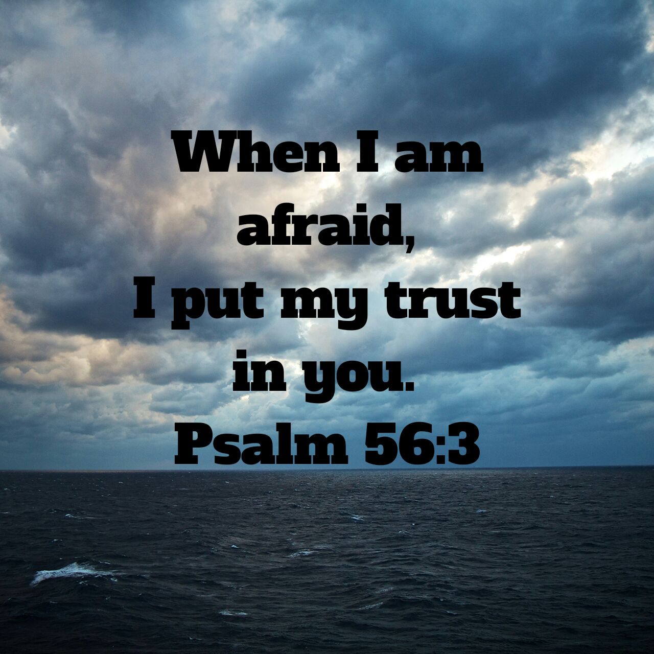 First Fruits of the Day: Psalm 56:3 - When I am _____, I put my trust ...