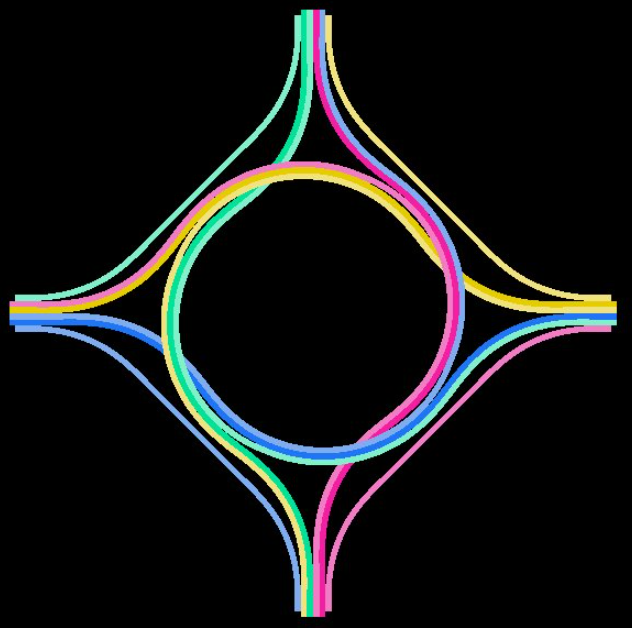 Drawing : Euler spirals and road design