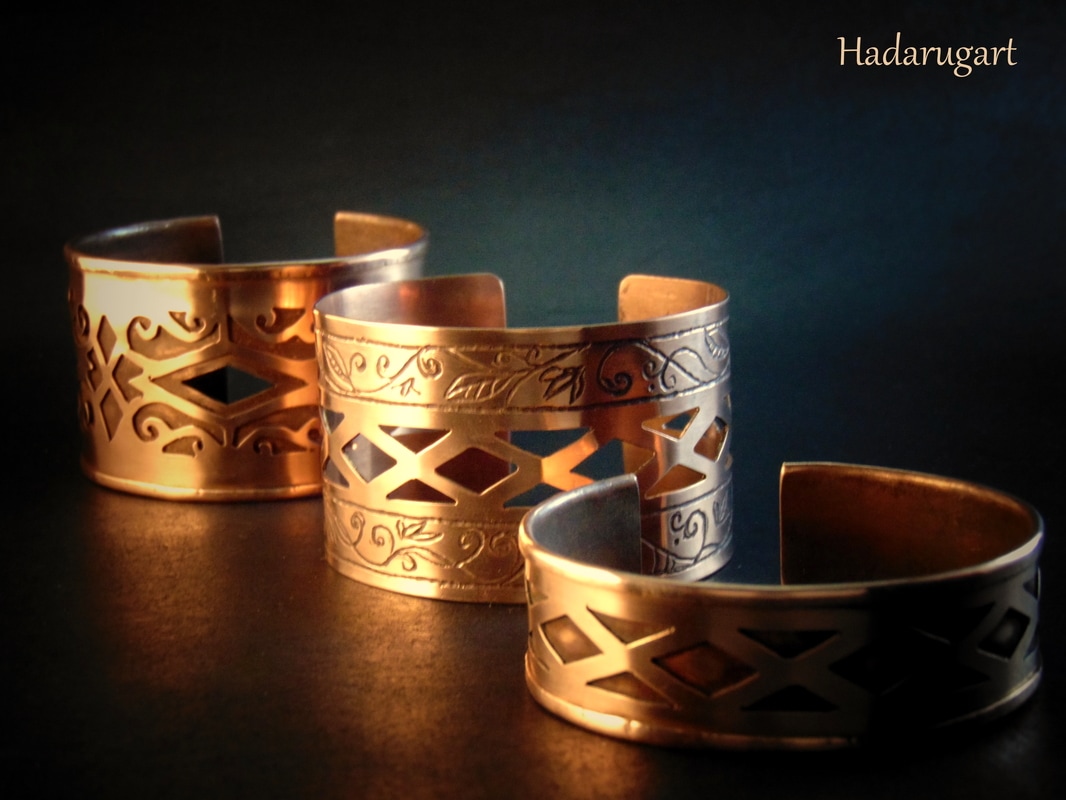 Bratari handmade din cupru