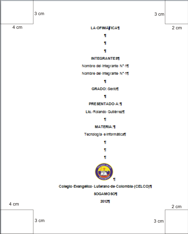 normas icontec para word