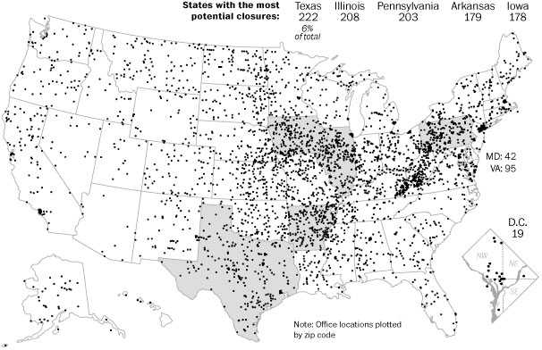 Courier, Express, and Postal Observer: The Post Office List: Maps That ...
