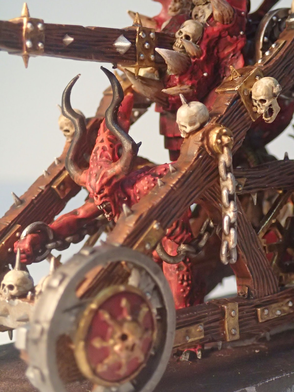 The Greater Army of Khorne: Converted Skull Cannon of Khorne