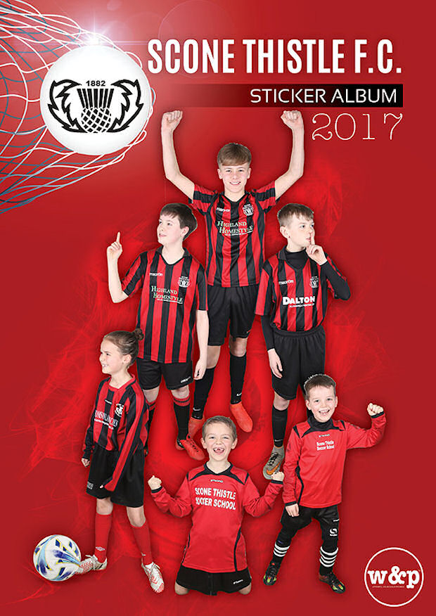 Football Cartophilic Info Exchange: W&P Stickers - Scone Thistle FC (2017)