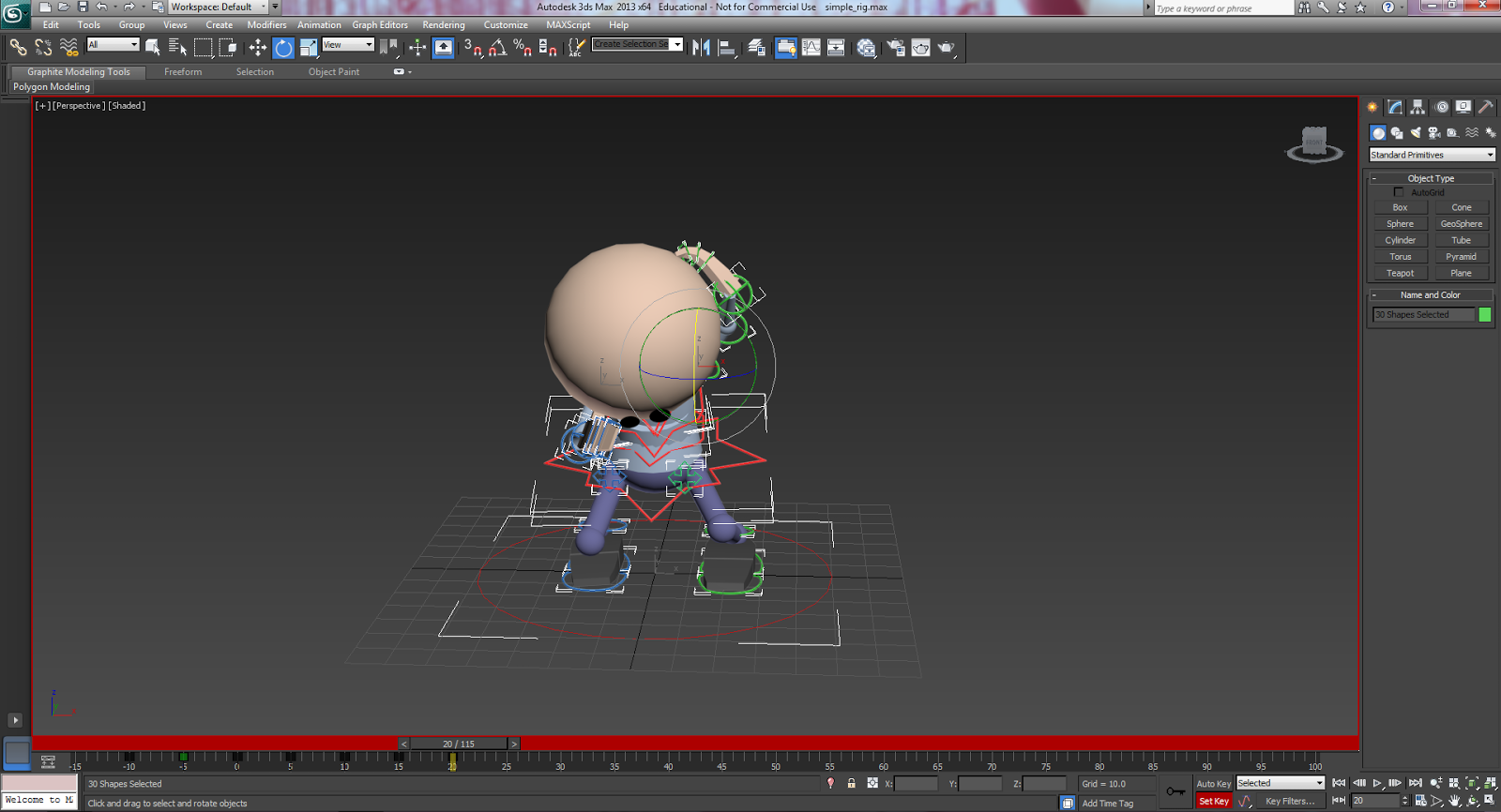 3D Animation For Games: Simple Rigging Poses