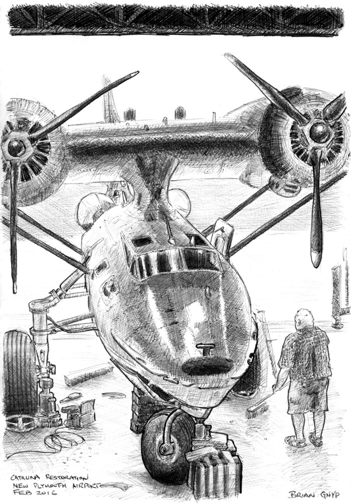 Sketchy Drawings: Taranaki Flying Boat