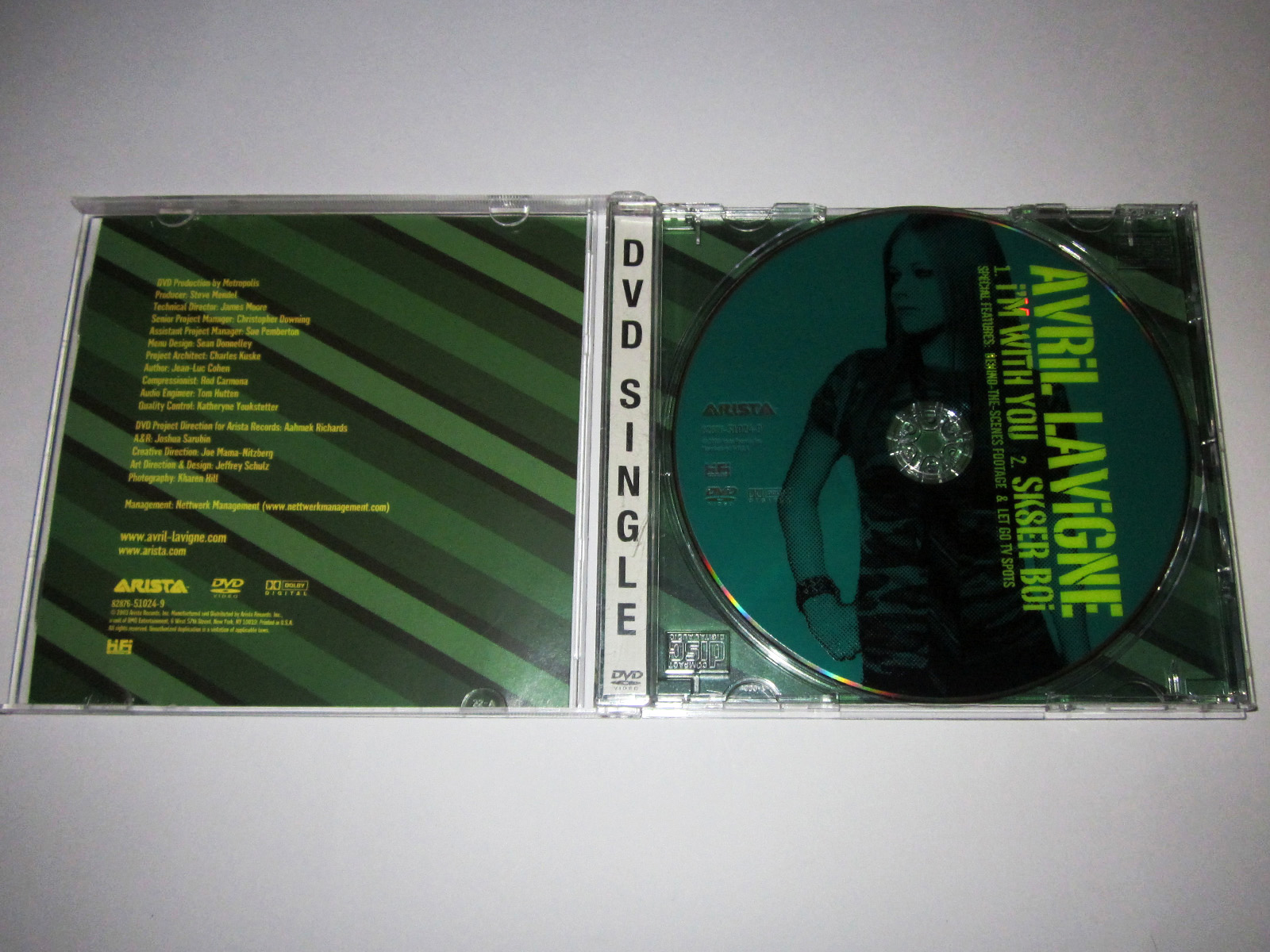 ADRIAN CD COLLECTION: I'm With You/Sk8er Boi (USA DVD Single)