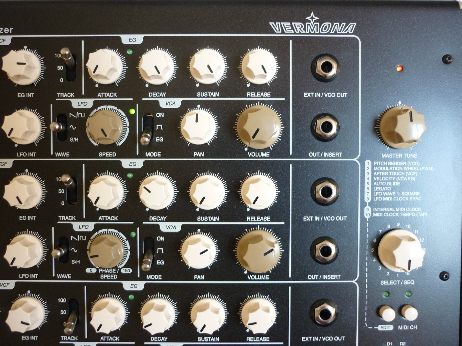 MATRIXSYNTH: Vermona PerFourMer MkII Quad Analog Synthesizer