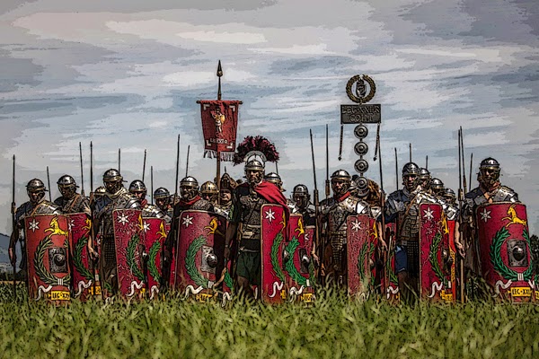 Roma Militaria: Una centuria forma la línea
