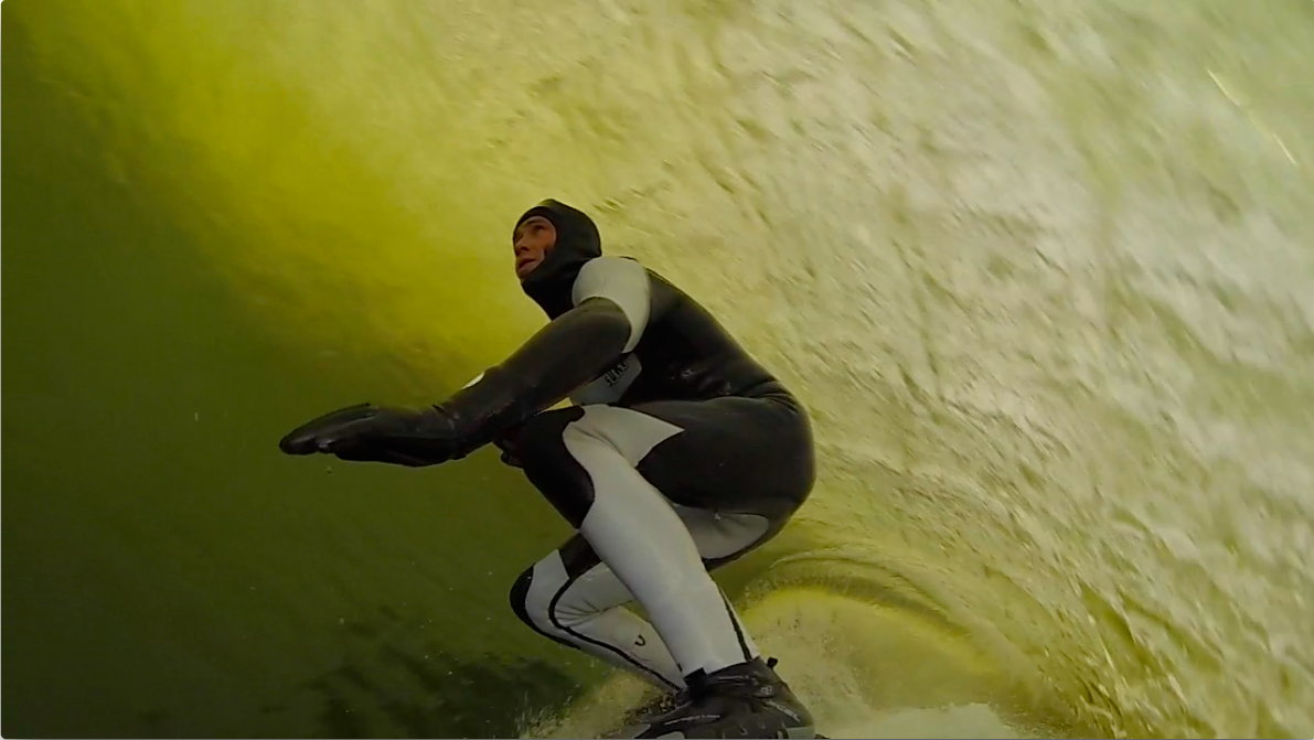 Ian Battrick: Van life and Go Pro POV surfing barrels in Scotland