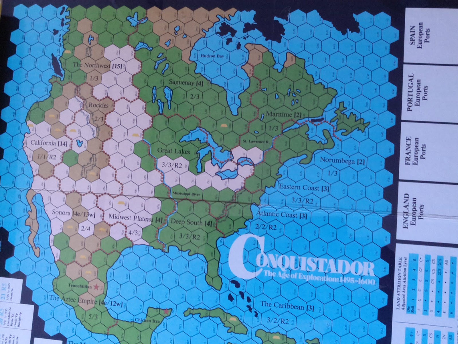 Brian's Wargaming Blog: My Collection: Conquistador Avalon Hill (1981)