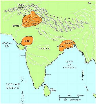 Jainism: Where Jainism is Mostly Today