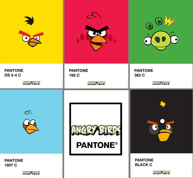 If It's Hip, It's Here (Archives): Pantone Angry Birds by Felipe Marcus
