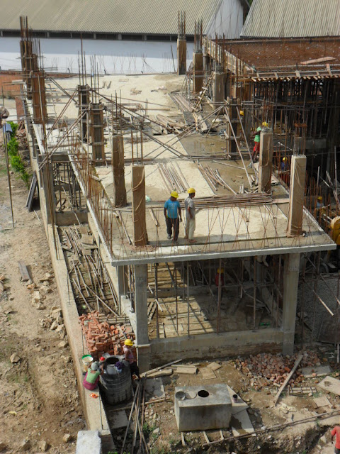 Kathmandu Adventures: East Side Roof Terrace Slab Completion