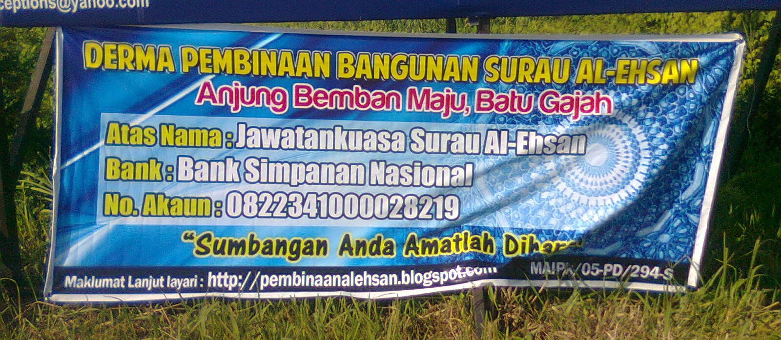 DANA PEMBINAAN SURAU AL-EHSAN