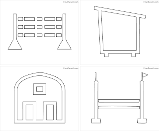 Four Coloring: Free printable Stable coloring pages for kids