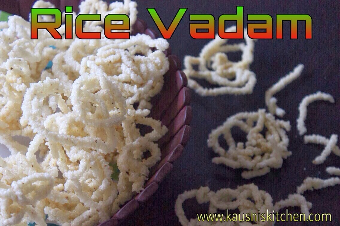 RICE VADAM / ARISI VATHAL / RICE PENI - by using leftover rice