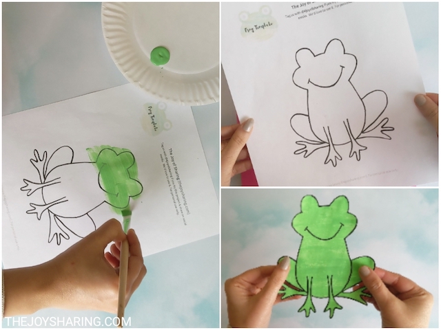 Paper Plate Frog With Moving Tongue - The Joy of Sharing
