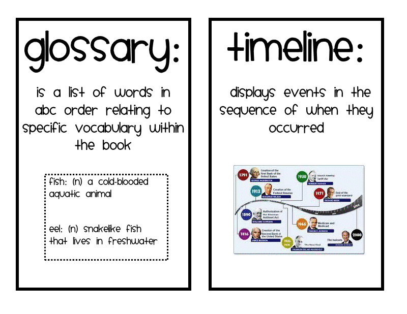 Buggy for Second Grade: Text Feature Freebie