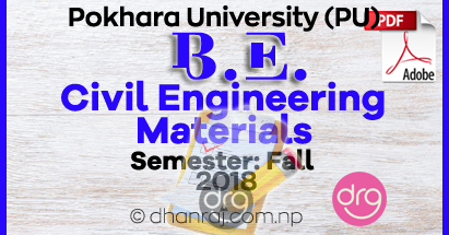 Civil Engineering Materials | Question Paper | 2018 | Fall Semester ...