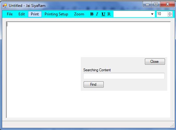 C# Notepad: Notepad Built in C# GUI