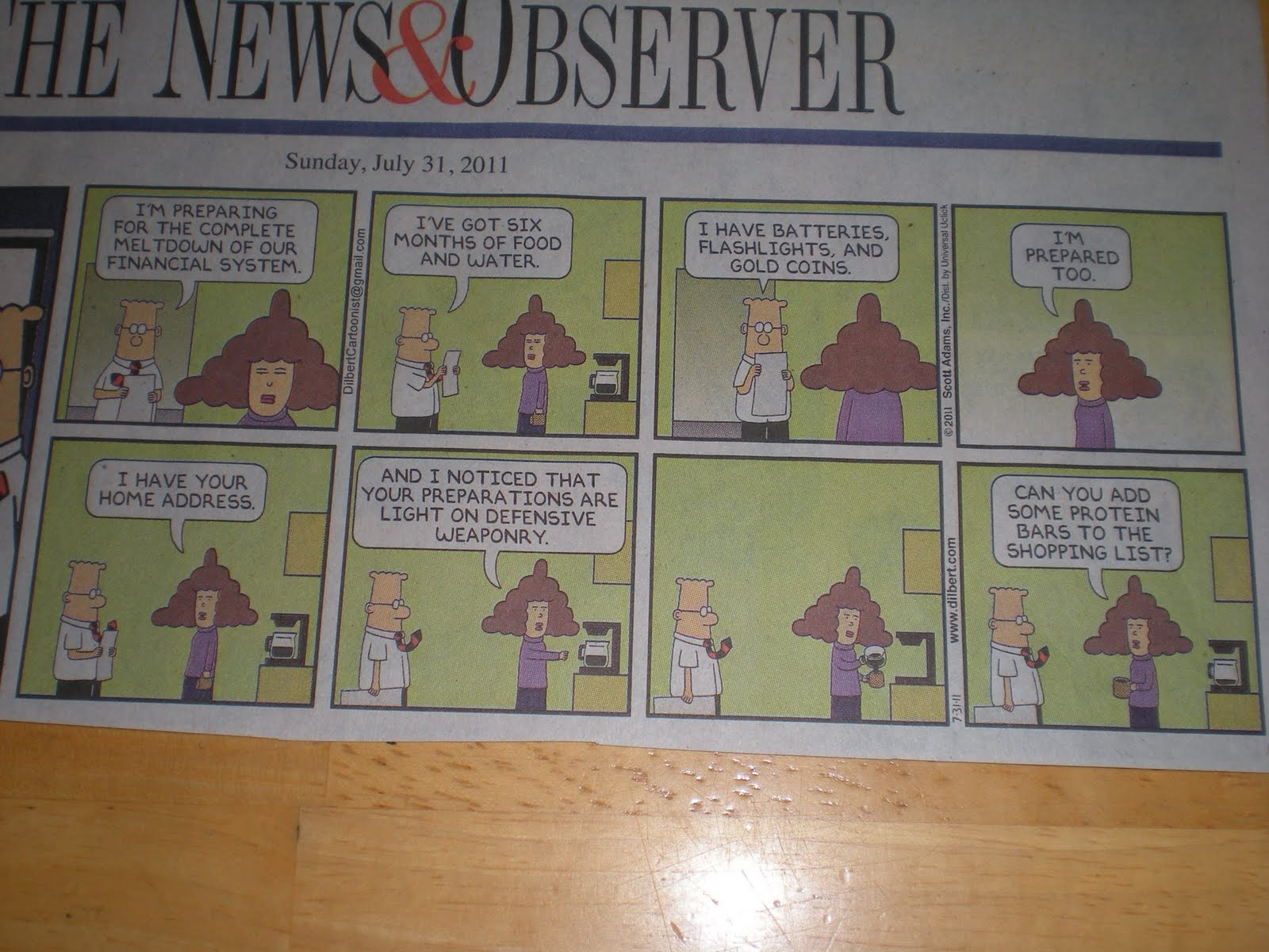 Gotta Wanna Needa Getta Prepared: Even Dilbert Has Food Storage