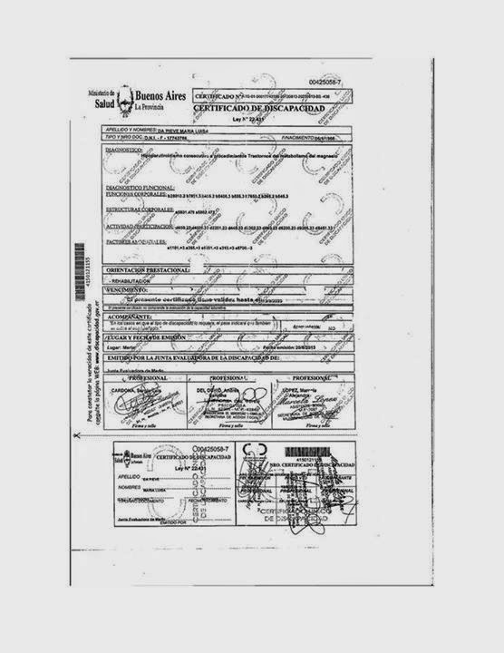 Actira : Hipoparatiroidismo Certificado de discapacidad