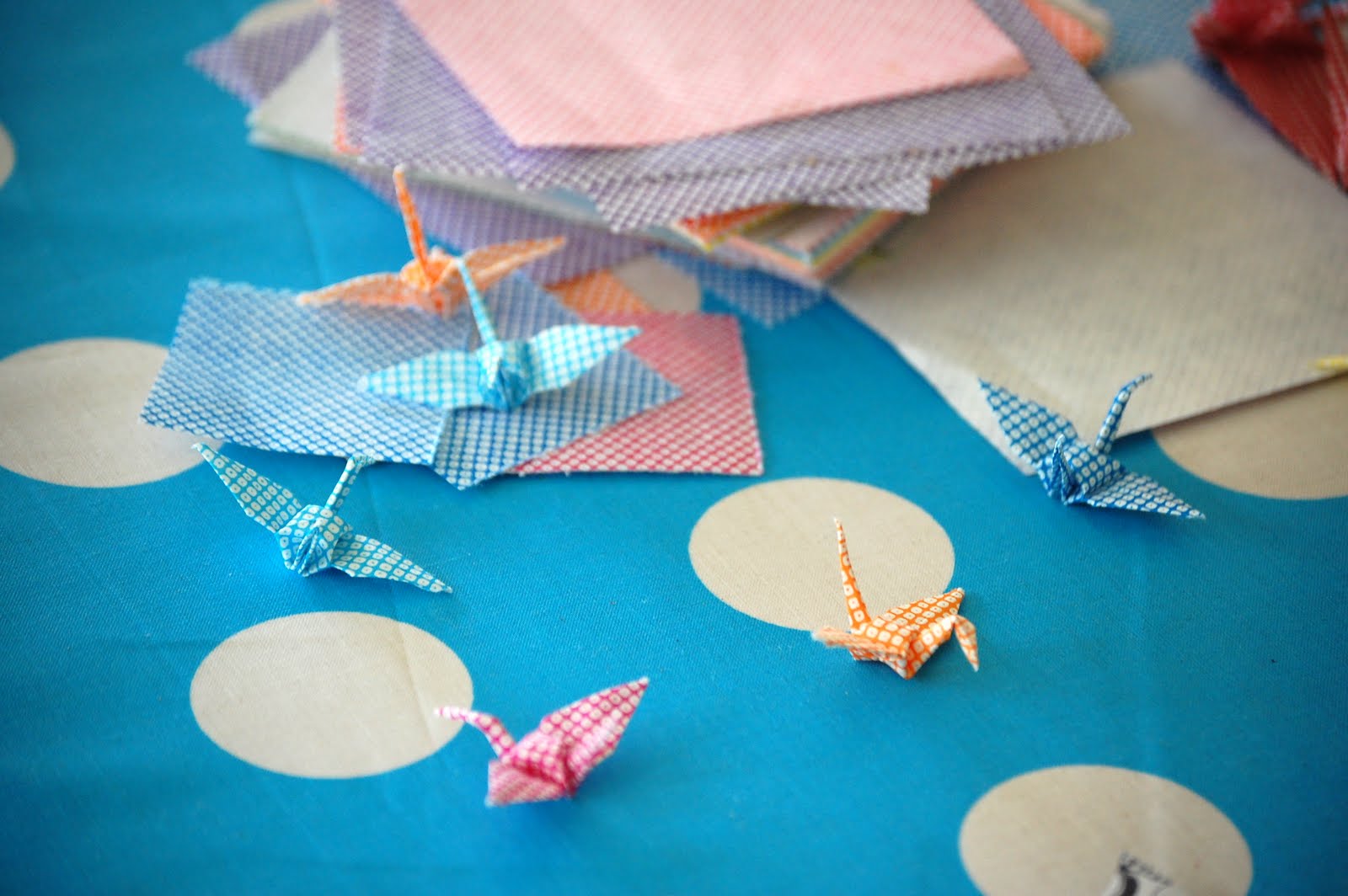 Greedy For Colour: Baby Paper Cranes.