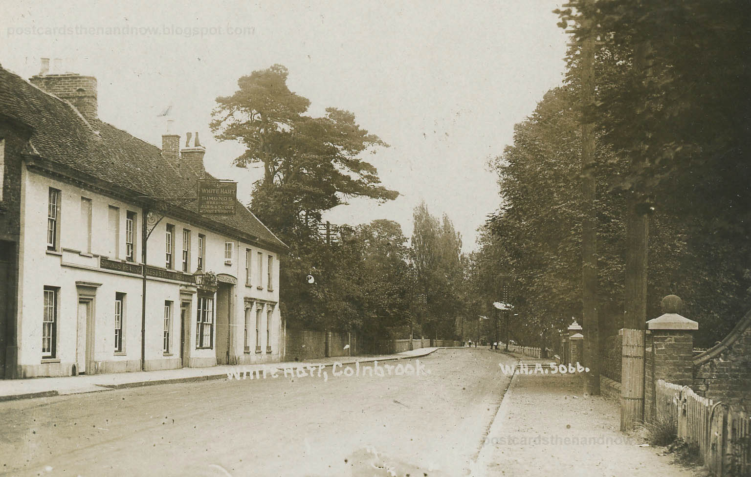 Postcards Then and Now: Colnbrook, Berkshire, The White Hart c1920