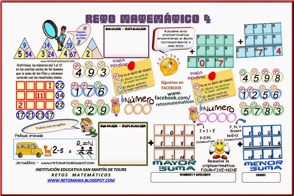 RETO MATEMÁTICO 4 ~ RETOS MATEMÁTICOS