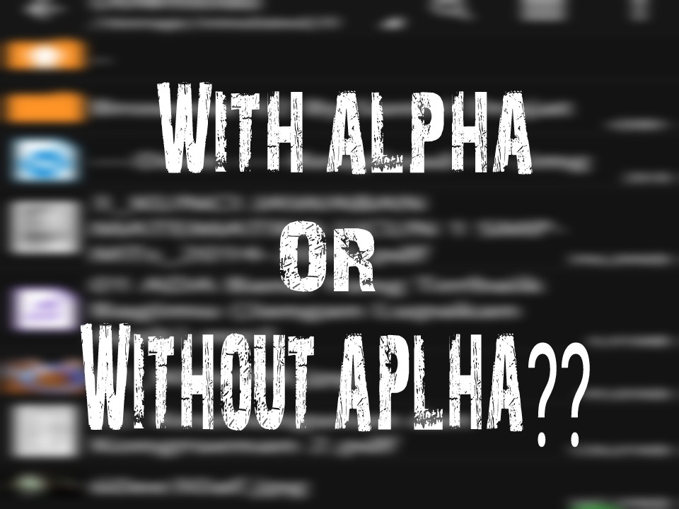 Perbedaan antara with alpha dengan without alpha | fatahira778 ...