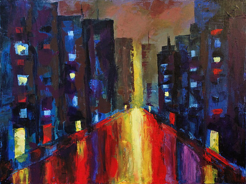 Artospective: Abstract Expressionistic Paintings by Angel Reyes.