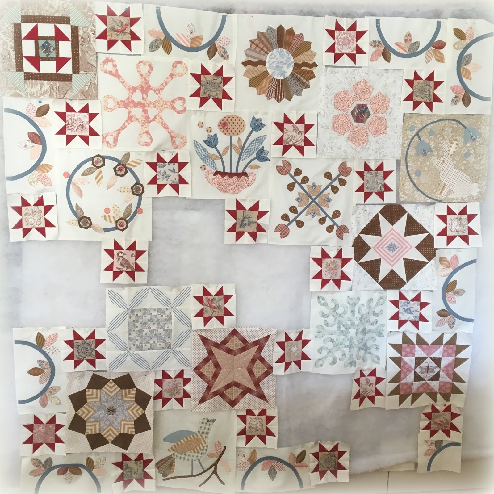 Every Stitch: Wheat and Woods quilt finished