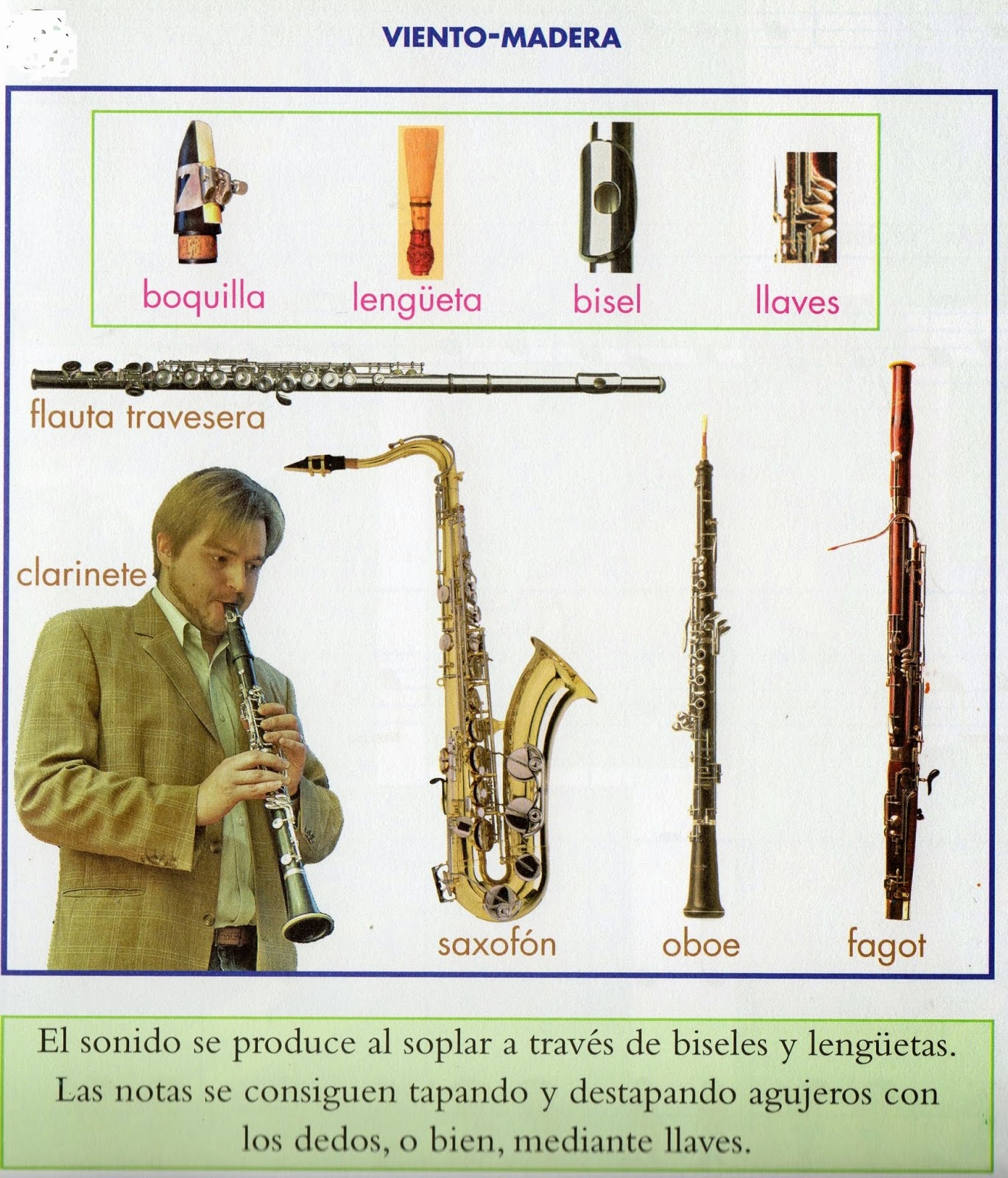 Música 3º: INSTRUMENTOS DE VIENTO-MADERA