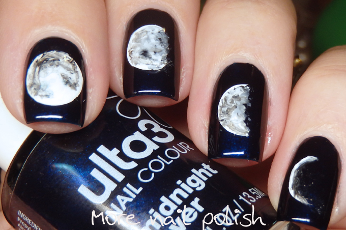 Moon Phases Nail Art