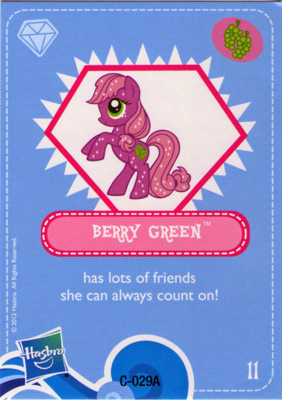 MLP Berry Green Blind Bag Cards | MLP Merch
