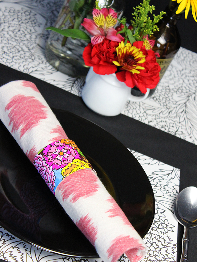 alisaburke: 3 ways to use a coloring page in a tablescape