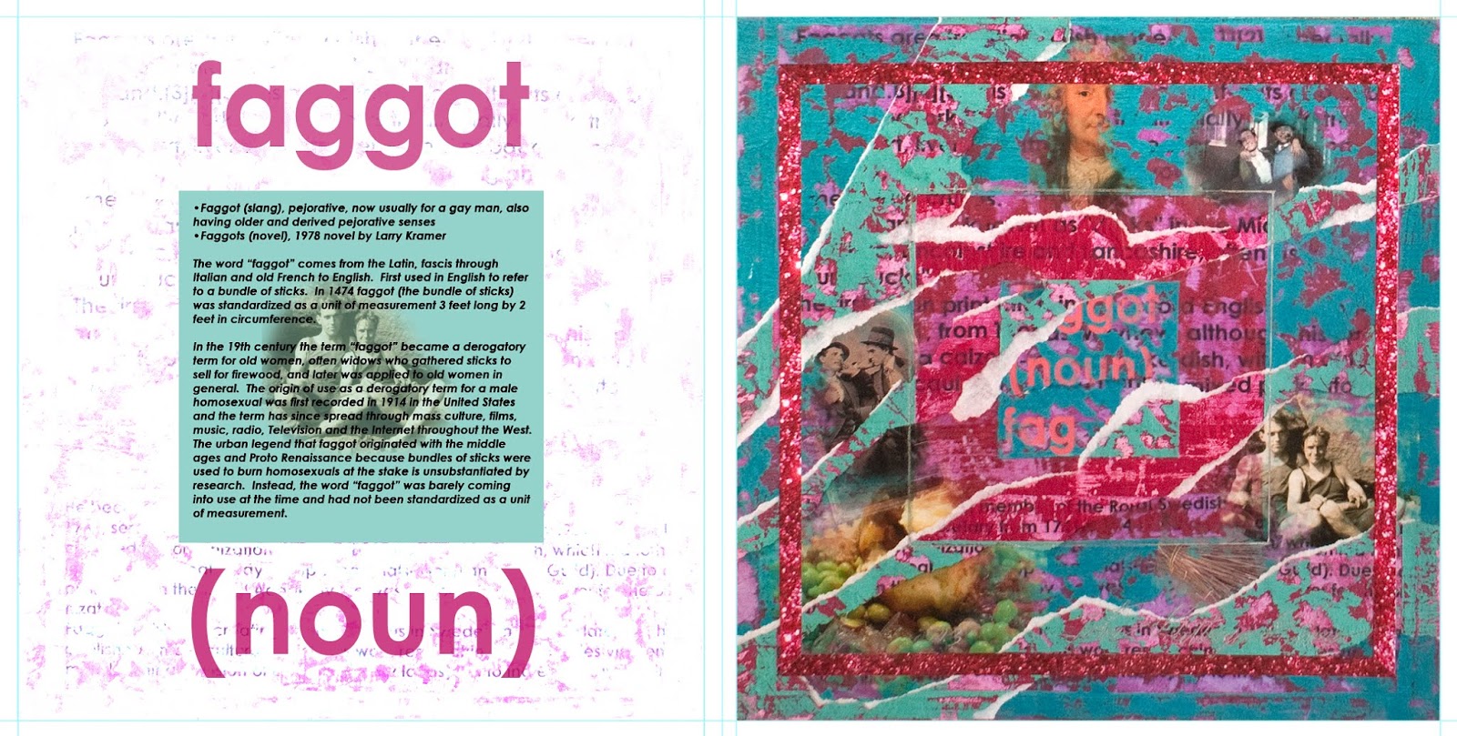 The Art of John Bittinger Klomp: “Faggot” - Double Page Spread for the ...