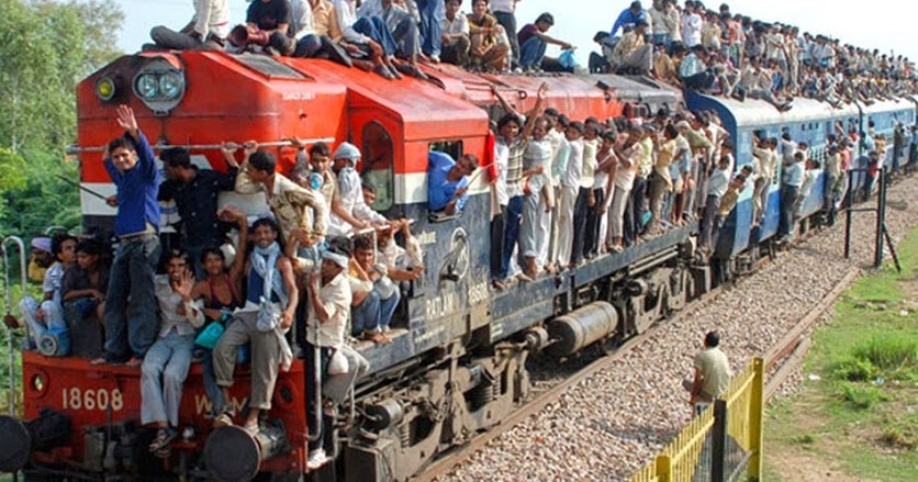 BLOG DATAMARCOS: Viajando de Trem Lotado na Índia!