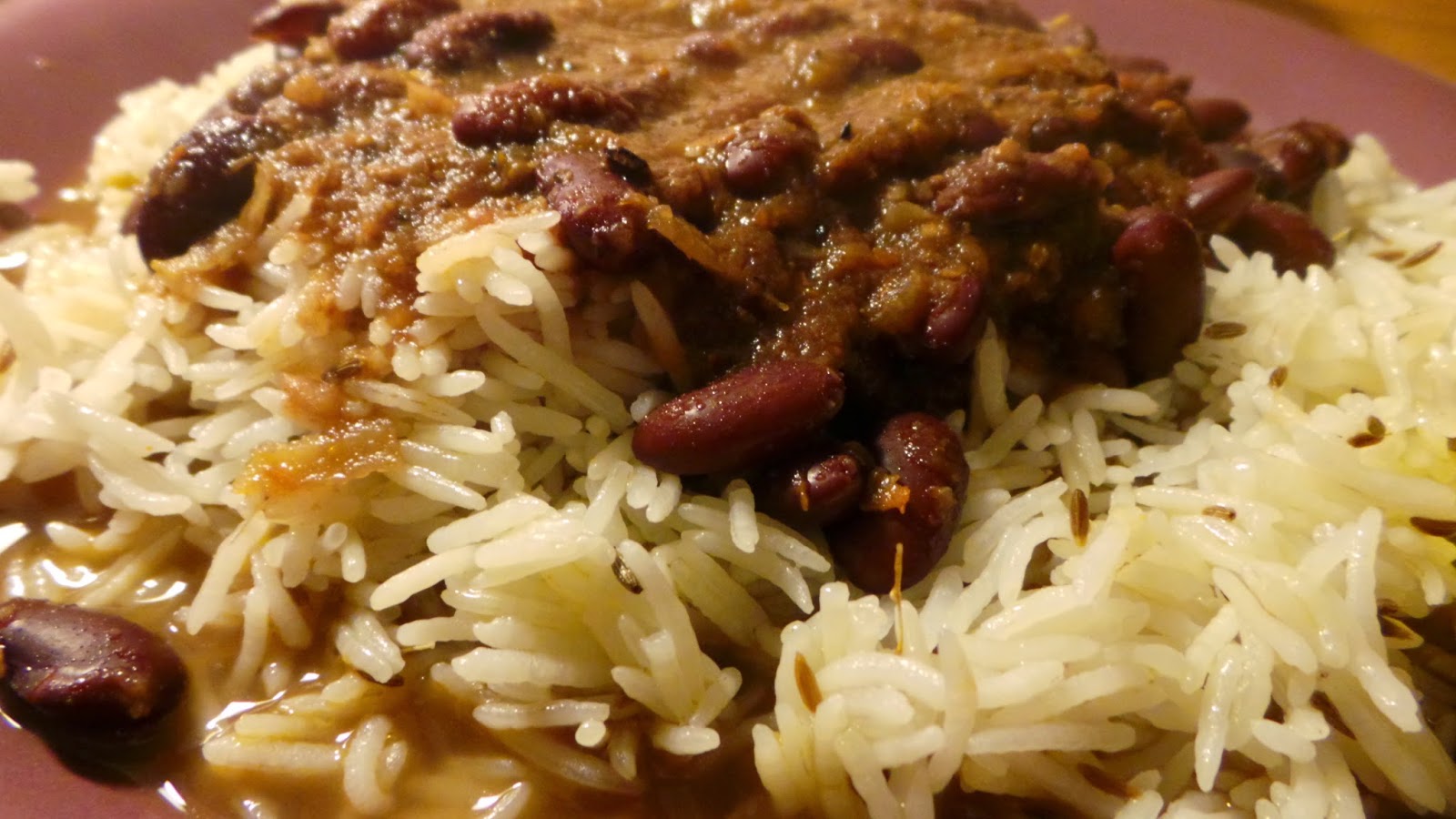 Effervescence: Kashmiri Rajma with Jeera Rice (No onion-garlic recipe)