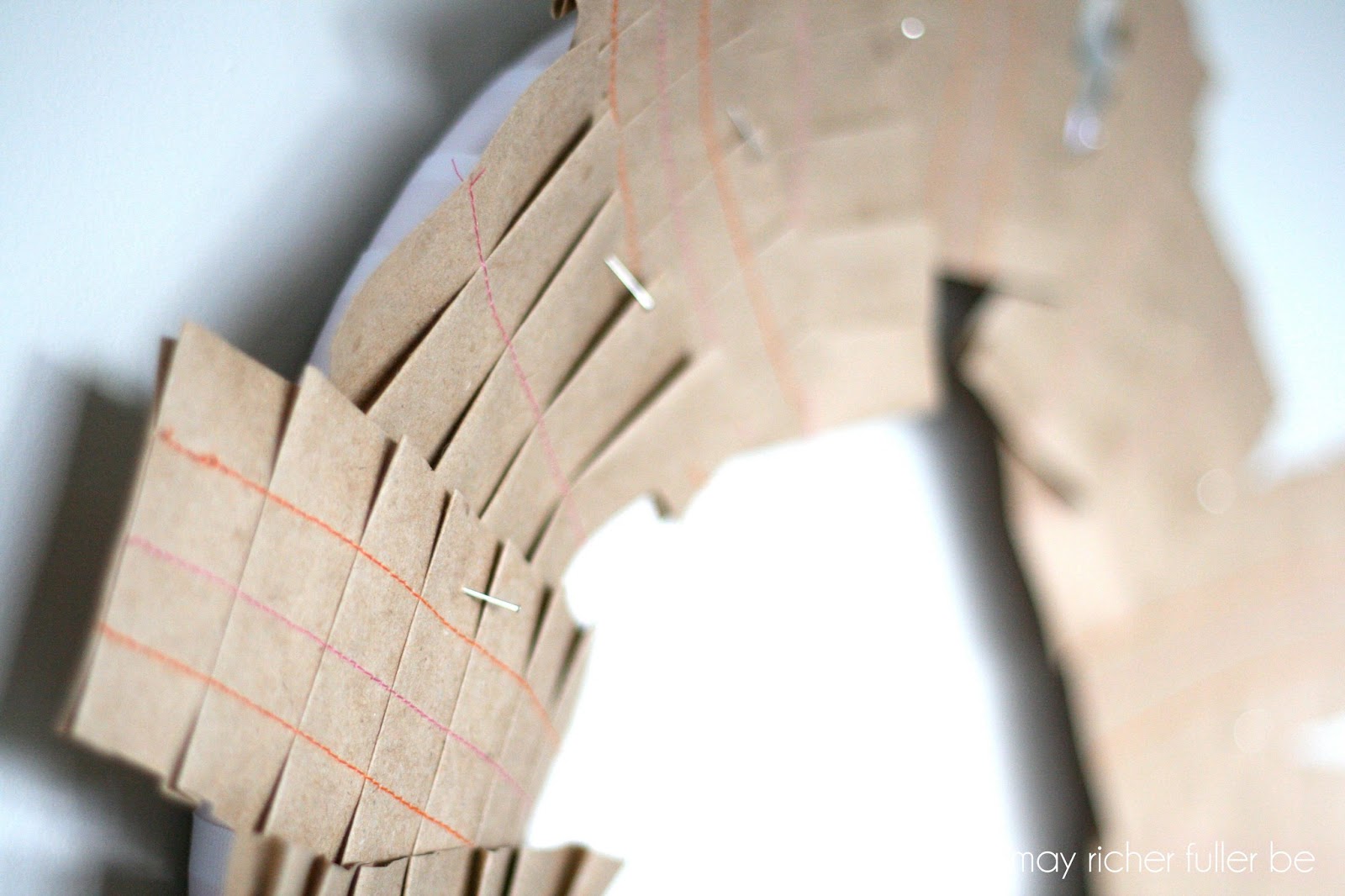 Pleated Paper Wreath