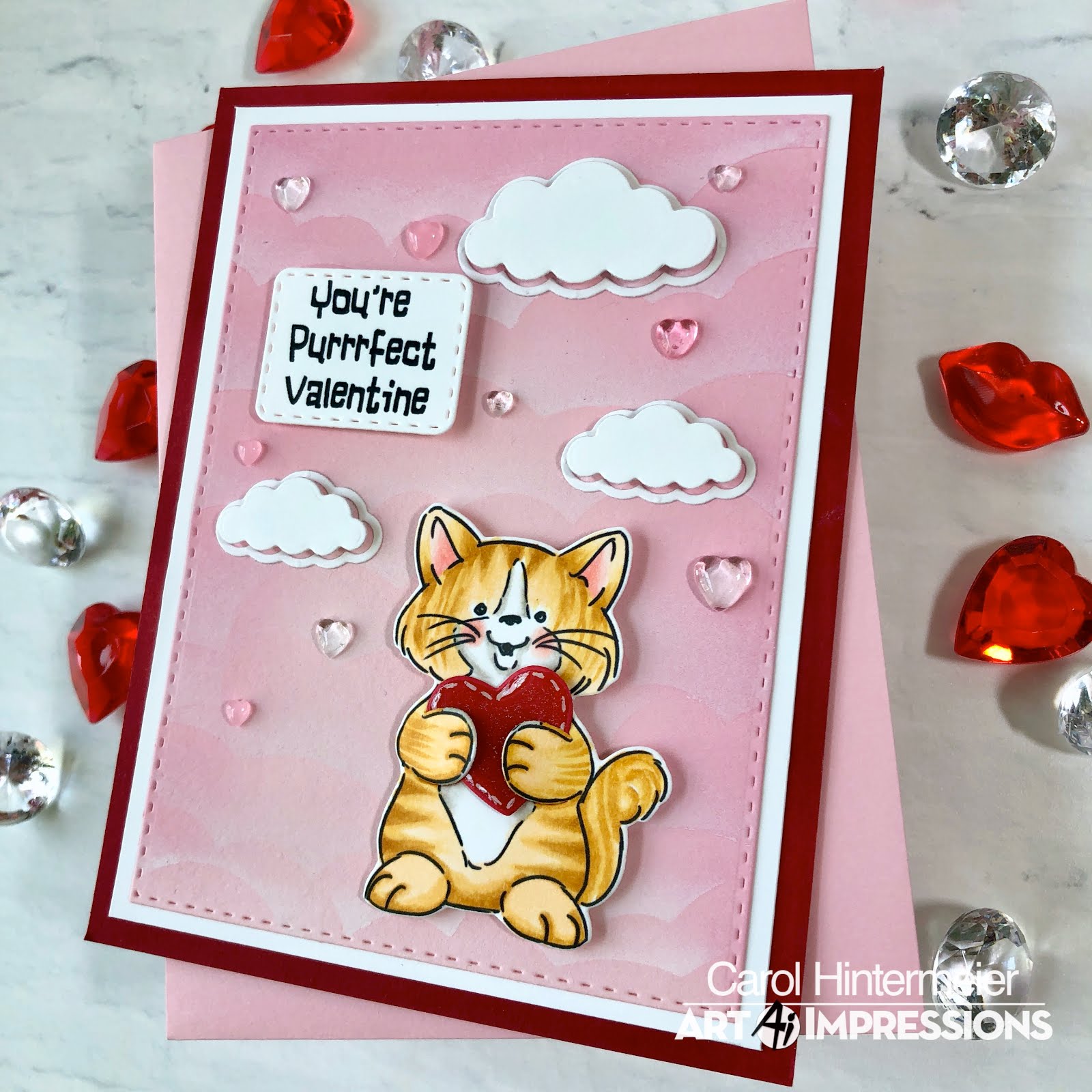 Art Impressions Blog: Lovable Animals Valentines Cards | Art Impressions