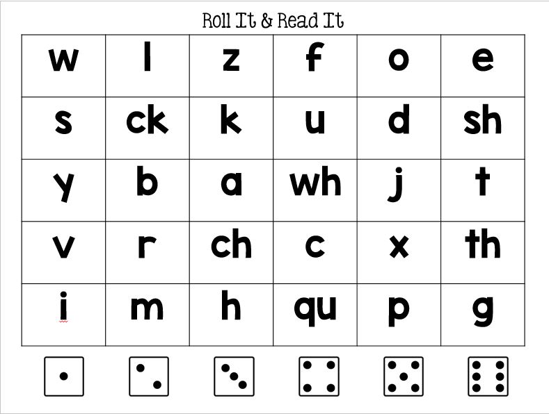 Miss Martel's Special Class: Read It and Roll It