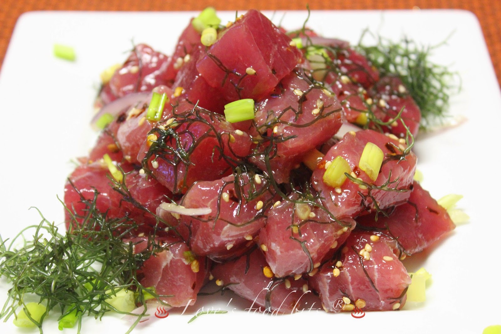 Love's Food Bits: Ahi Limu Poke