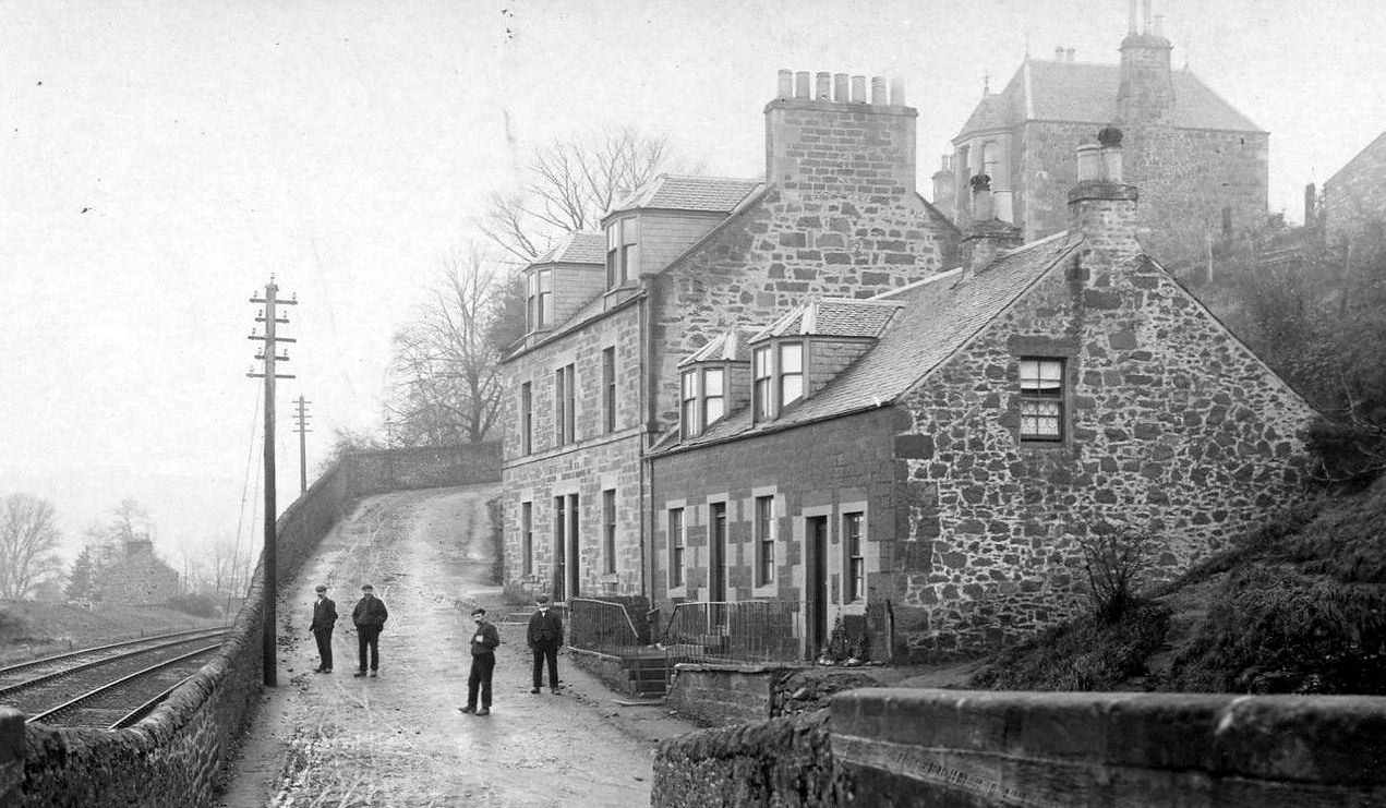 Tour Scotland: Old Photograph Lilybank Hill Road Newburgh Fife Scotland