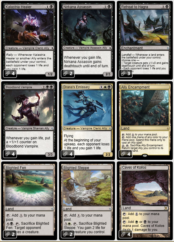 Magic the Gathering Adventures: [Standard] White Black Allies 1 of 2